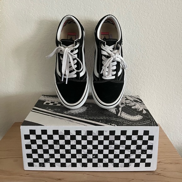 Vans | Shoes | Nearly New Skate Old Skool Vans With Pop Cush | Poshmark